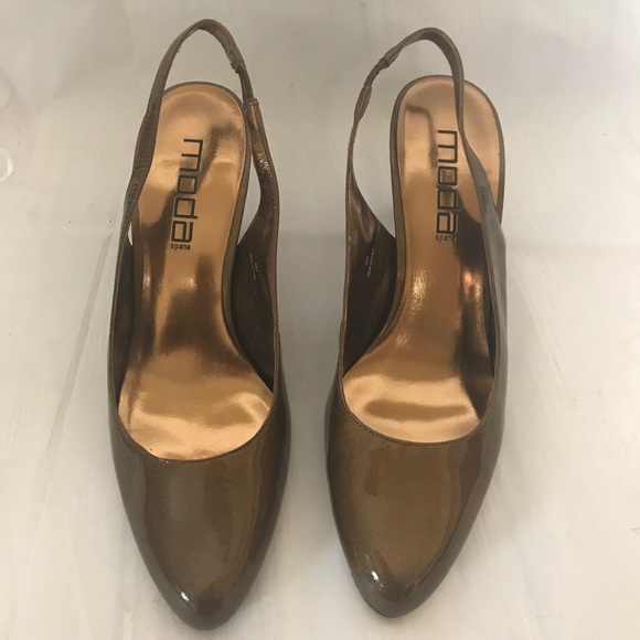 Moda Spana | Shoes | Moda Spana Gold Slingback 8m Career Evening | Poshmark